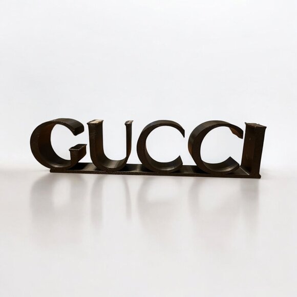Gucci | Art | Gucci Sign Art Rare Quality Plac Figure Decor | Poshmark